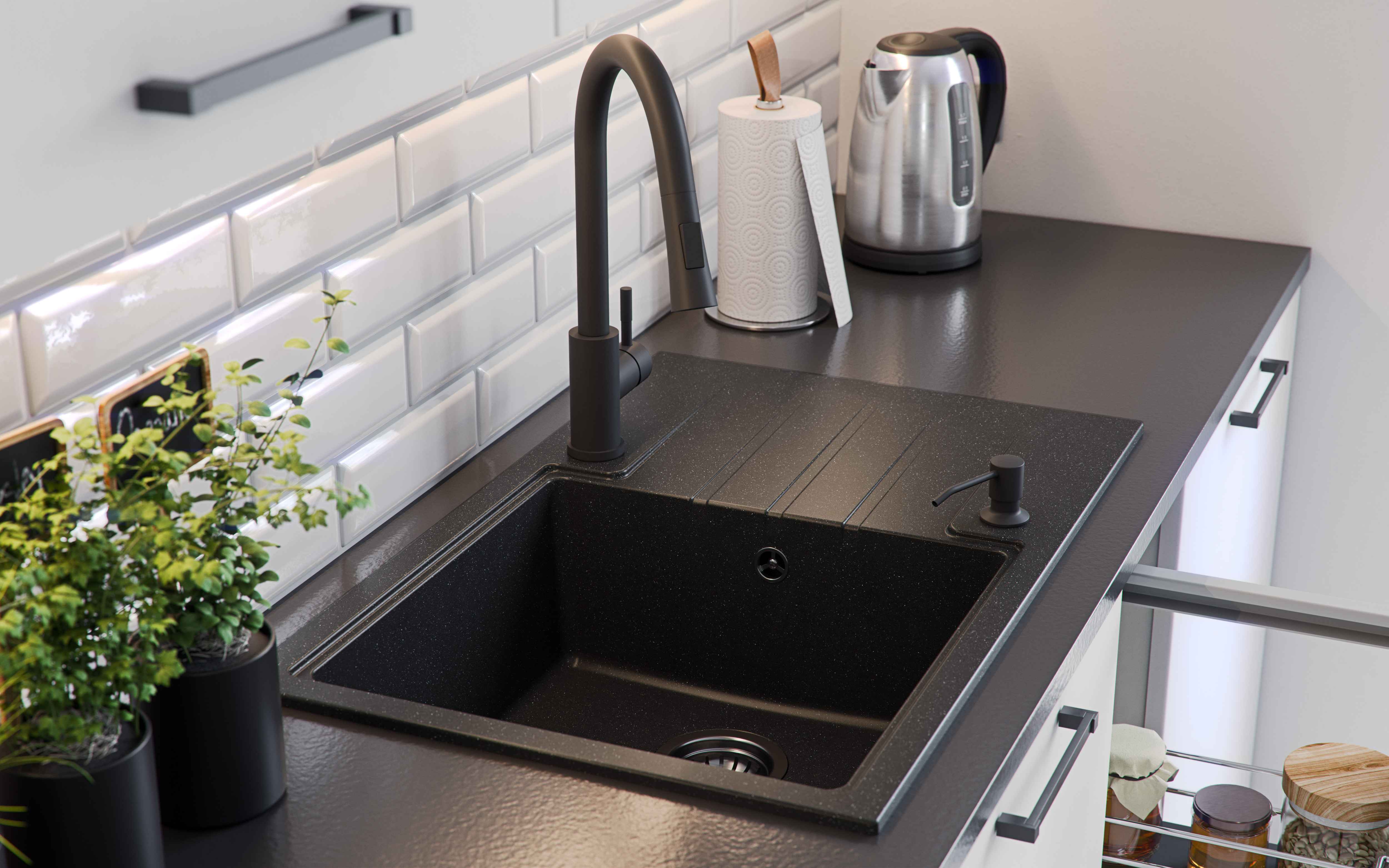 Granitové dřezy a dřezové baterie za nejlepší cenu od Gramax.cz